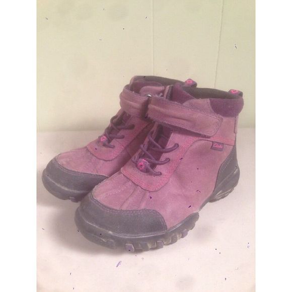 Clarks Mucker | Shoes | Clarks Mucker Purple Leather Walking Boots ...